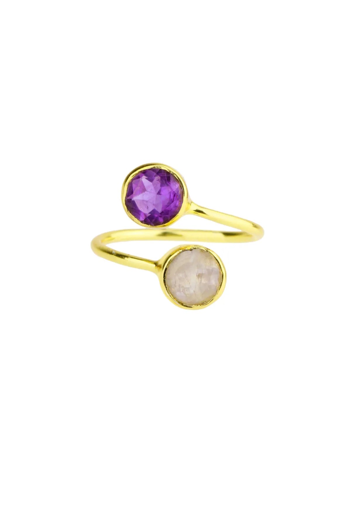 Double Gemstone Ring – SAACHI
